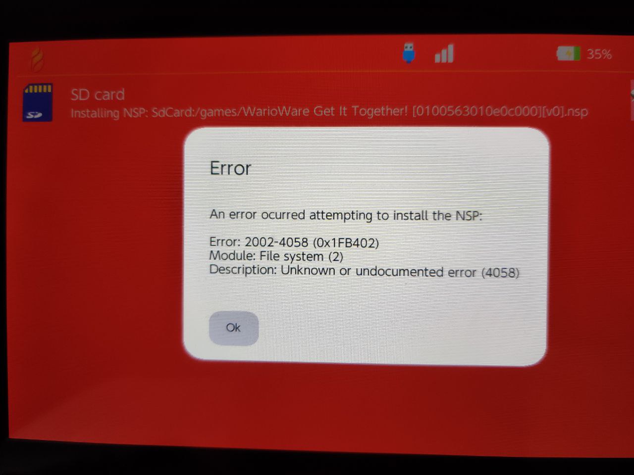 Error 2002 4058 While Trying To Install Nsp Issue 640 XorTroll Error 2002 4058 While Trying To Install Nsp Issue 640 XorTroll