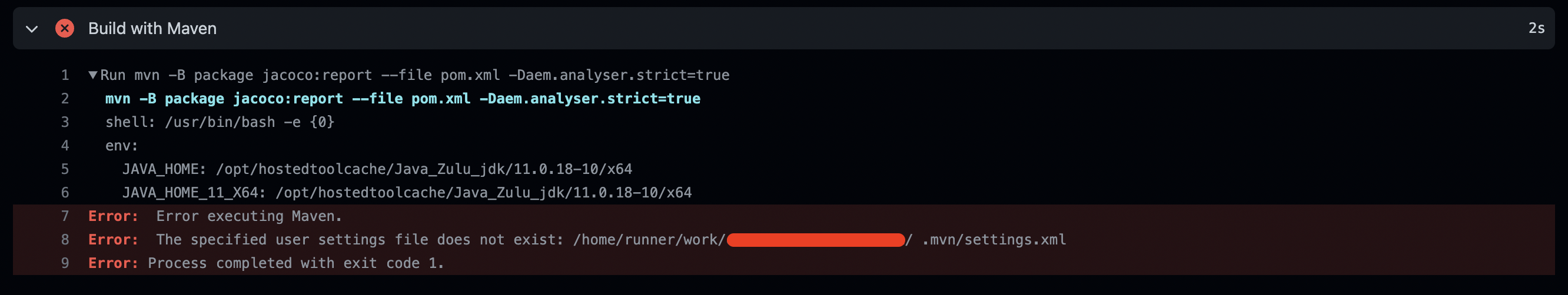 Maven build jobs started failing after GitHub Actions Runner upgrade to version 2.302.1 ...
