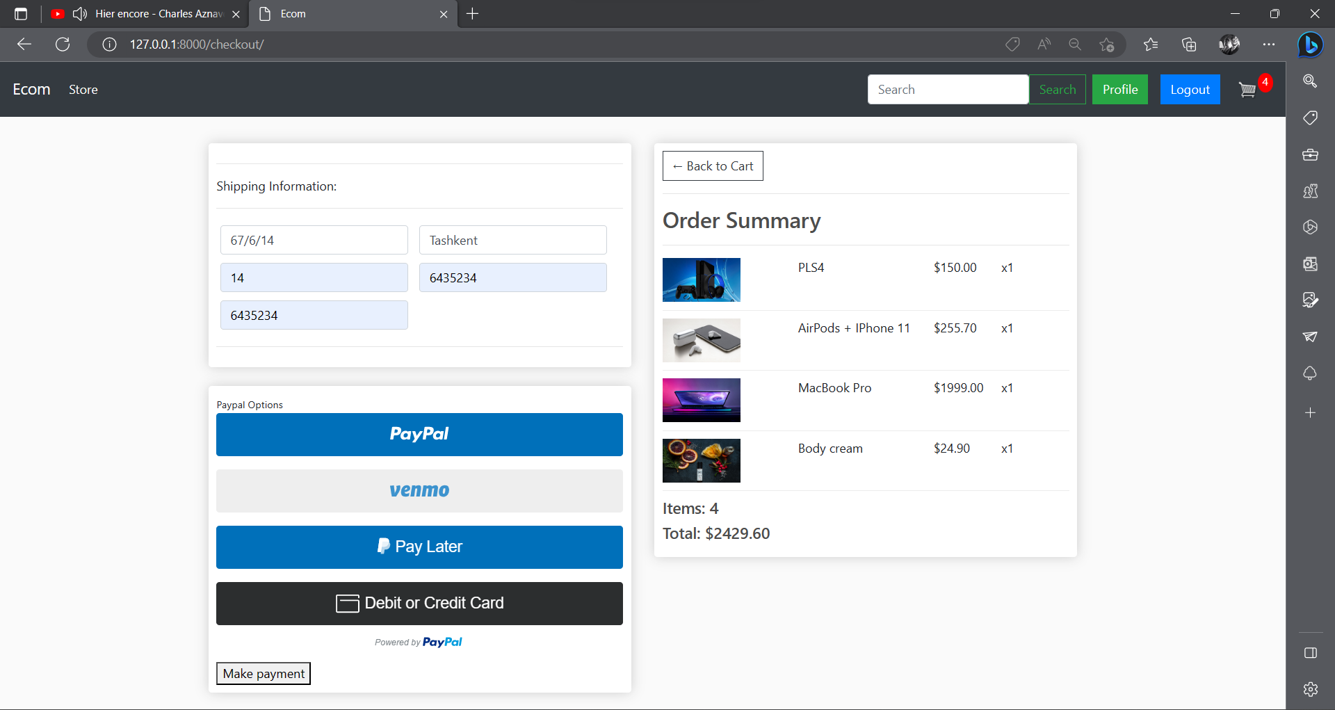 GitHub - UmirzakovOzodbek/p10_ecommerce: P10 E-commerce