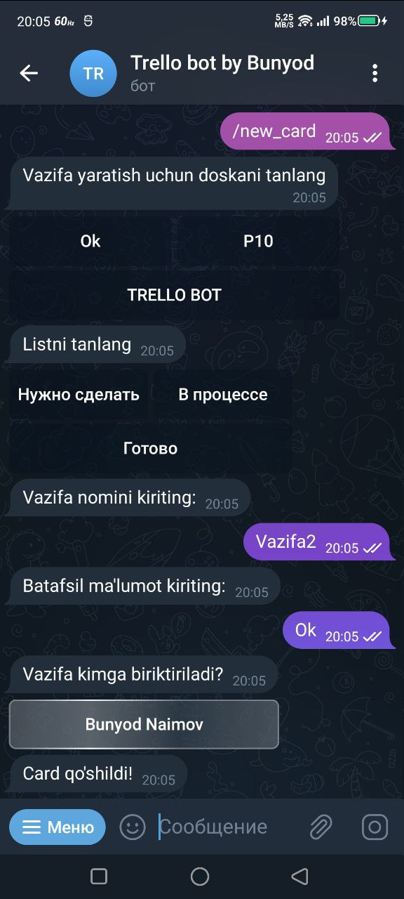 GitHub - BunyodNaimov/trello_bot