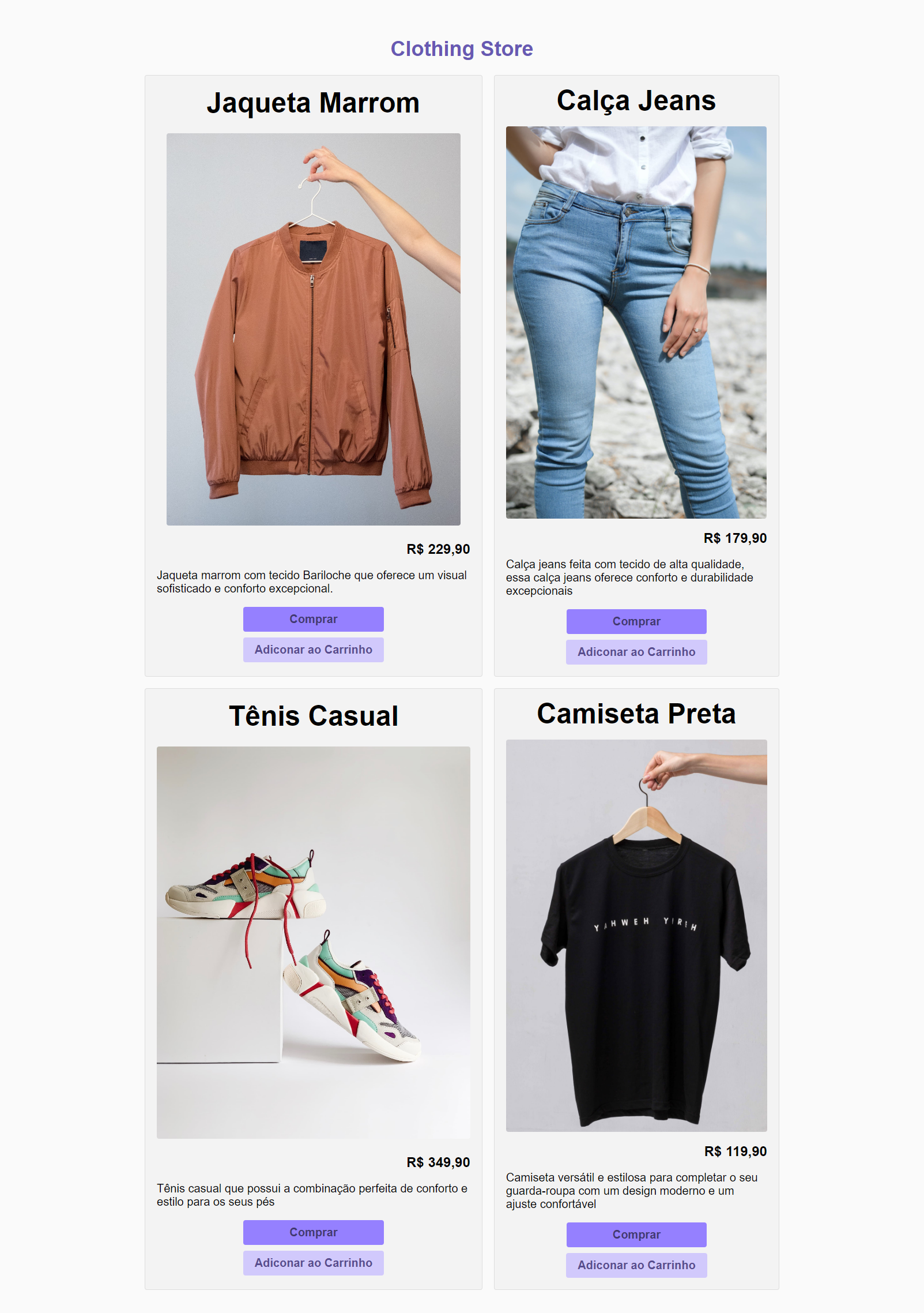 GitHub - gabrielfc98/clouthing-store: O projeto desenvolvido é um site ...