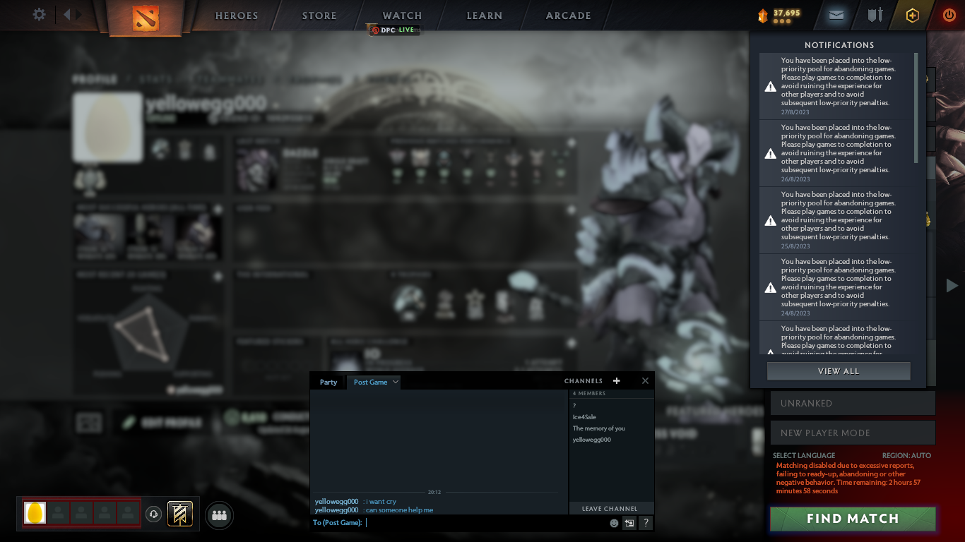 game disconnect during hero ban/pick phase and it only happend in ranked · Issue #10957 ...