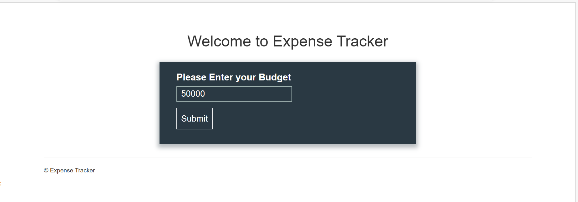 GitHub - ChiranshiParekh/ExpenseTracker: This is the Web Application in ...