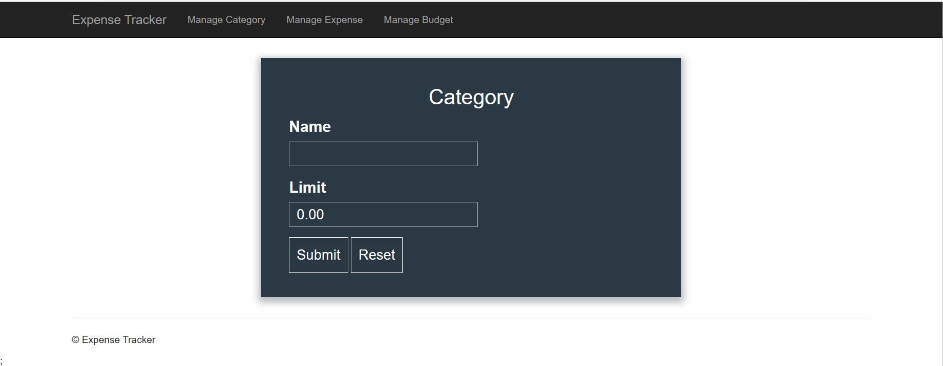 GitHub - ChiranshiParekh/ExpenseTracker: This is the Web Application in ...