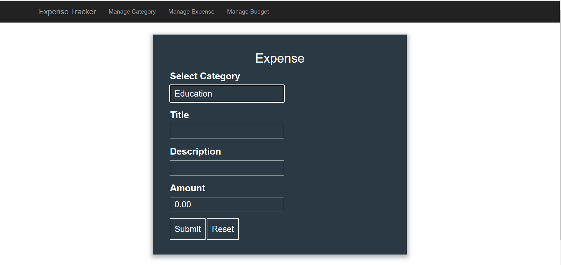 Github Chiranshiparekhexpensetracker This Is The Web Application In Aspnet Mvc And Api With 