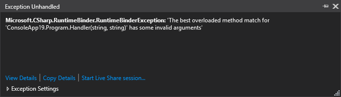 Question - Can exception message be improved? · Issue #29890 · dotnet ...