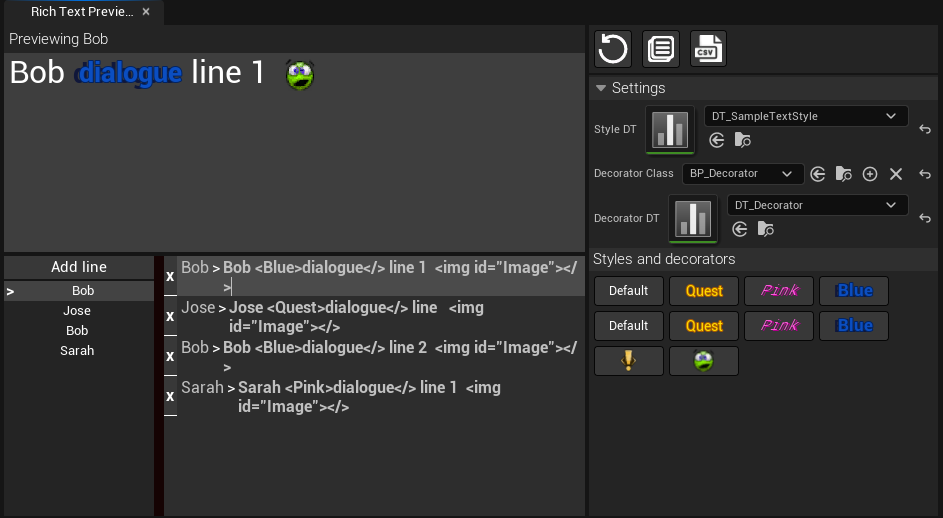 GitHub - MonsieurDupont/Dialogue-Maker: An in-engine widget that allows you to rapidly make ...