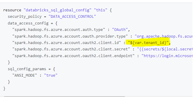 [DOC] Issue Update the client id section for azure data_access_config · Issue #1843 · databricks ...
