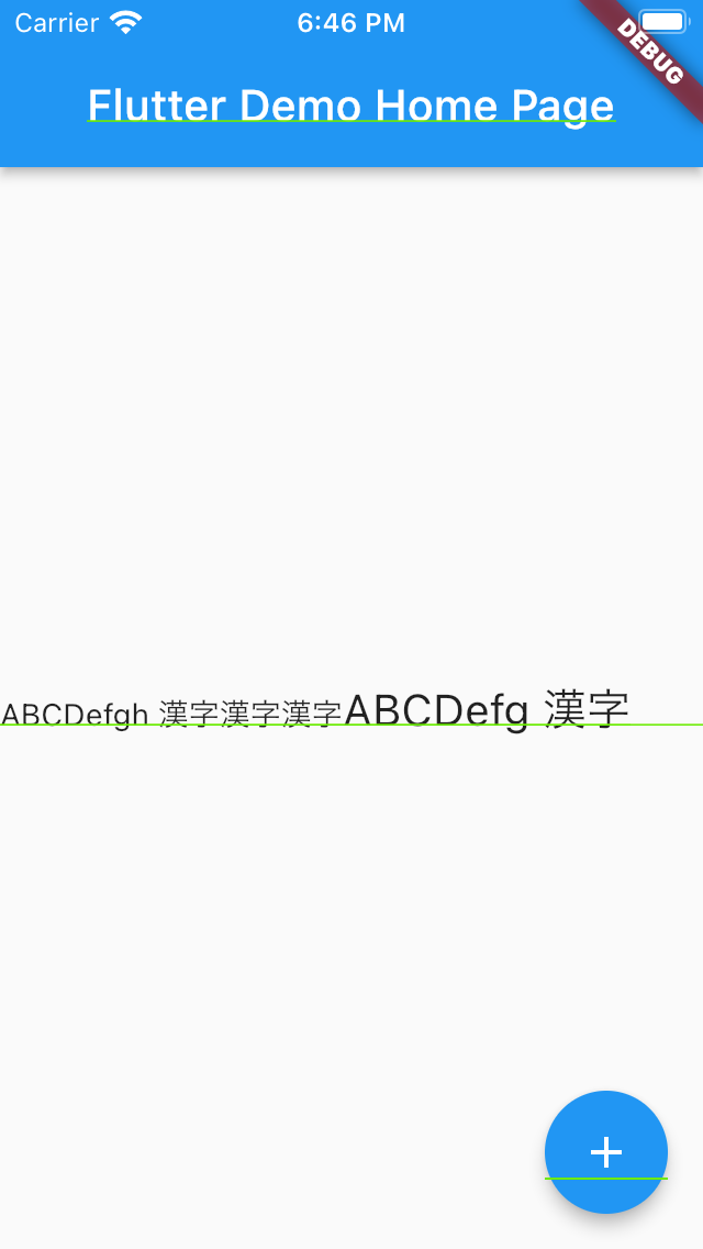 With `TextBaseline.ideographic` text gets cut off below the baseline ...