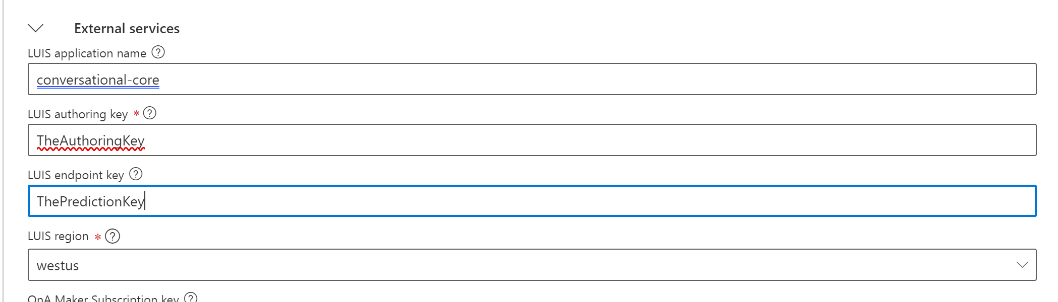 Composer should support setting the LUIS app region in addition to the authoring region · Issue ...