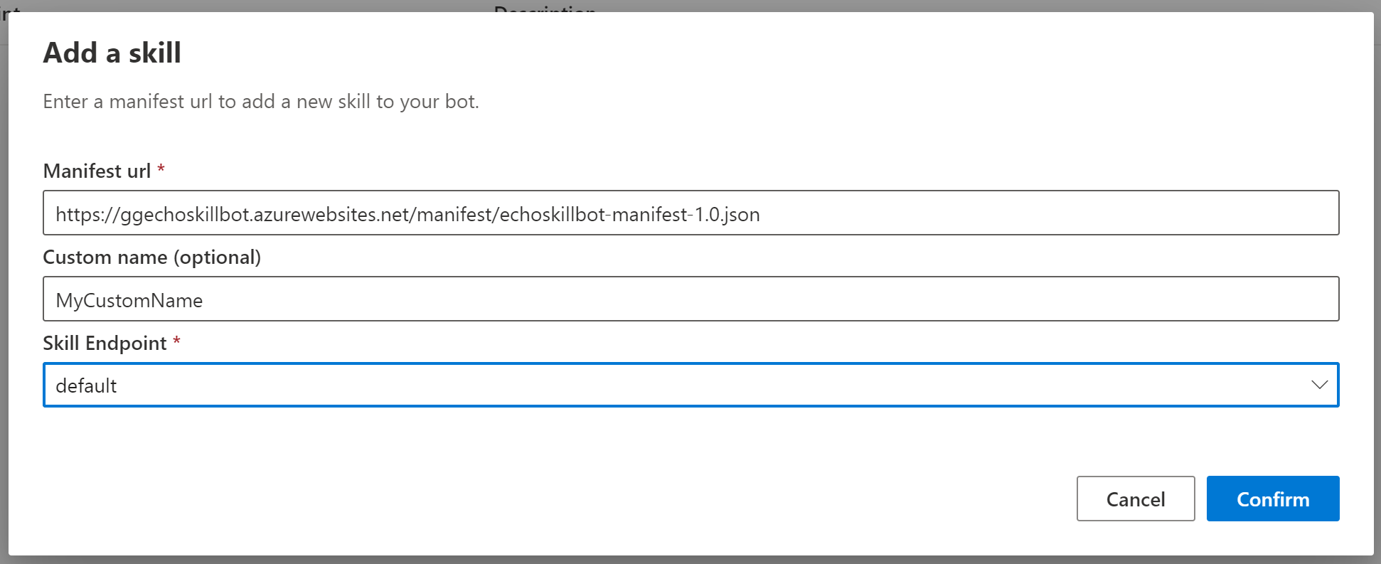 Adding an skill ignores the manifest ID and name · Issue #4844 · microsoft/BotFramework-Composer ...