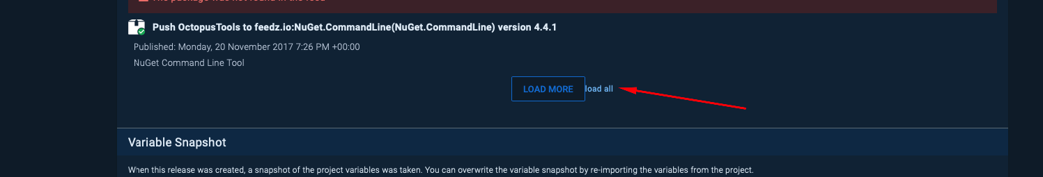 "load all" displayed unformatted in release screen · Issue #7121 · OctopusDeploy/Issues · GitHub