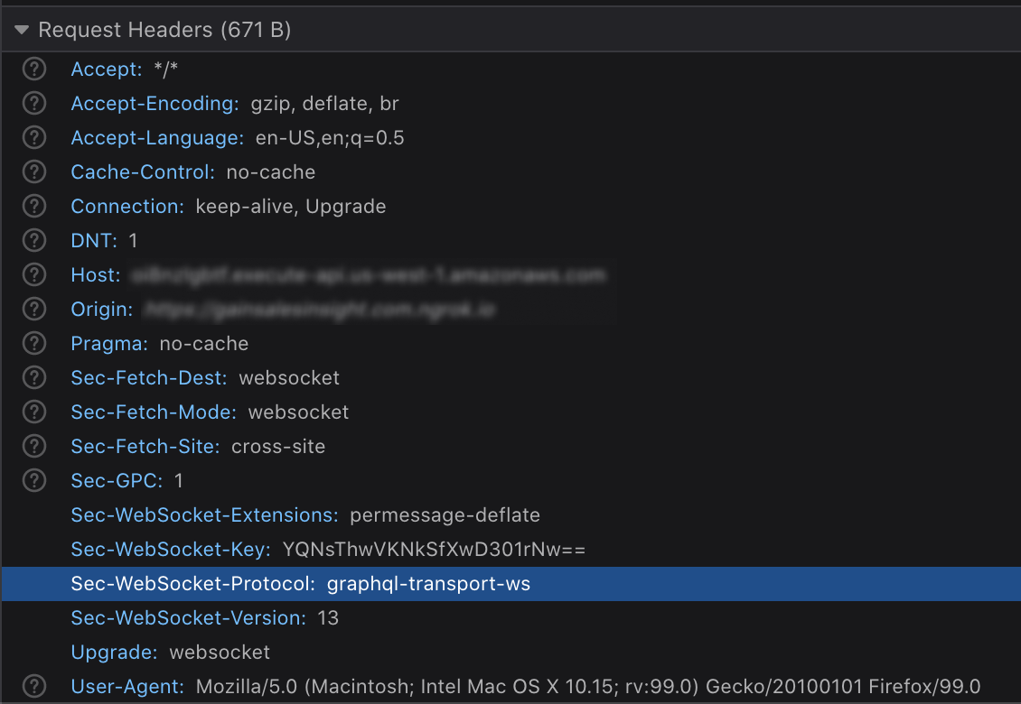 Subscription Connection Using Sec Websocket Protocol Graphql Transport Ws For Graphql Ws