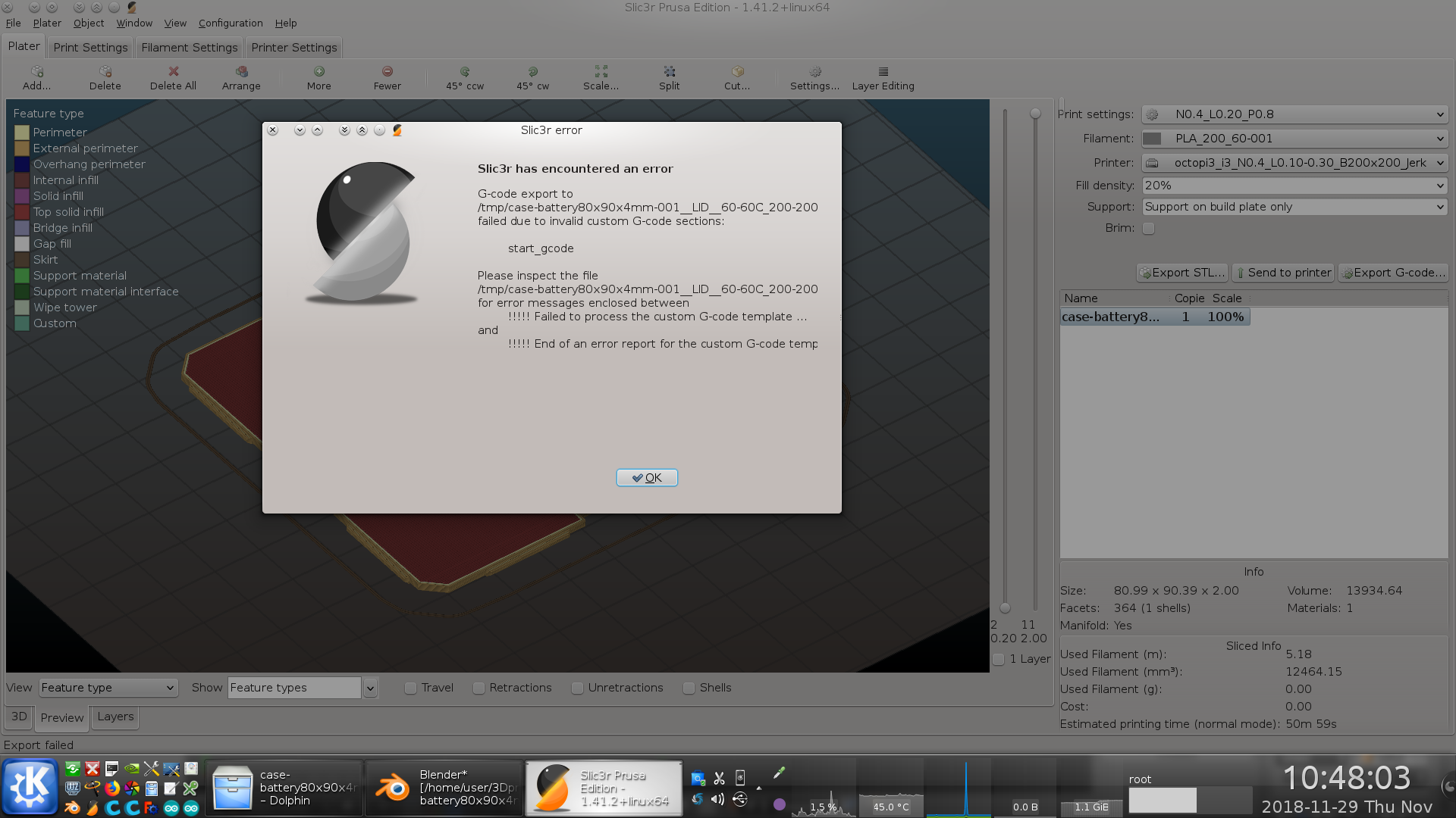 custom gcode fields unusable · Issue #1397 · prusa3d/PrusaSlicer · GitHub