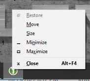 KeepassXC starts minimized with a back screen, not able to close the window when use right click ...