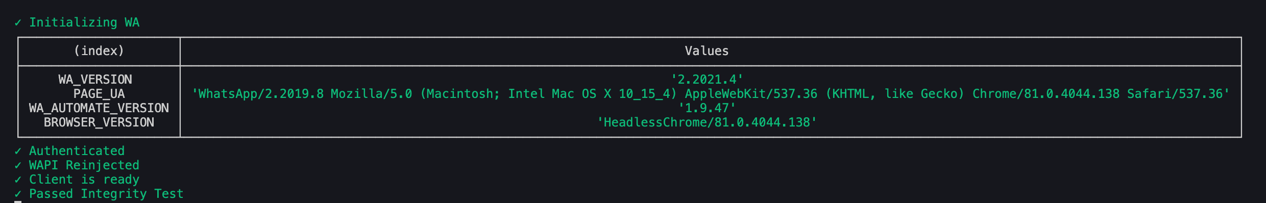 Program stuck on 'Checking license' · Issue #485 · open-wa/wa-automate-nodejs · GitHub