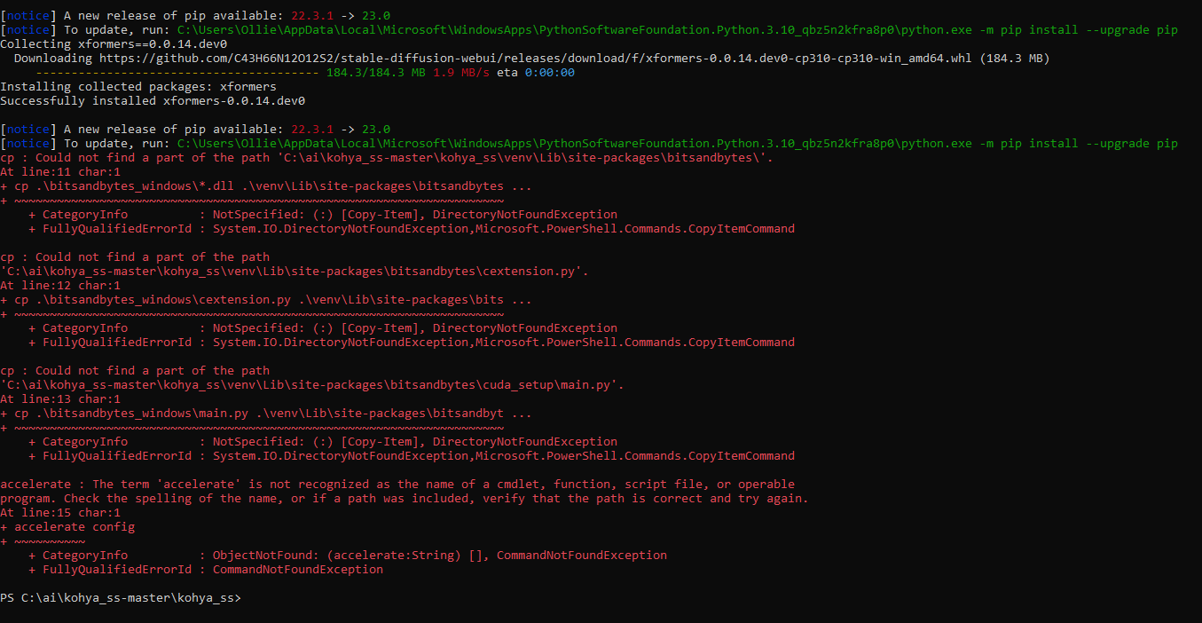 Error during installation, missing venv folder causing error · Issue #91 · bmaltais/kohya_ss ...