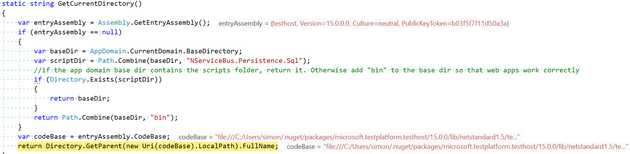 When Running Integration Tests With Xunit On Netcoreapp Scriptlocation Returns An Invalid Path