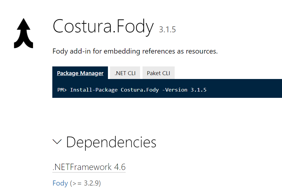 Costura.Fody Nuget package doesn't bring in Fody package · Issue #313 · Fody/Costura · GitHub