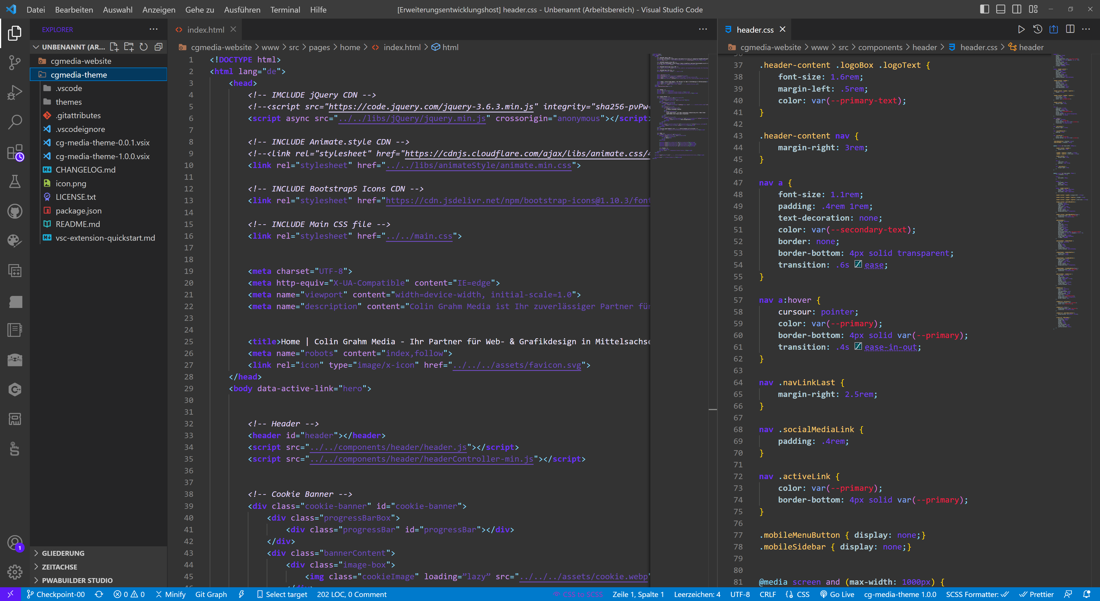 GitHub - CGWebDev2003/cgmedia-theme: Thsis is the official CG Media theme for vs code. Made for ...