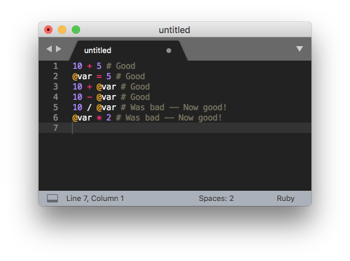 Ruby Syntax Highlighting After Is Corrupted · Issue 1150 · Sublimehqpackages · Github