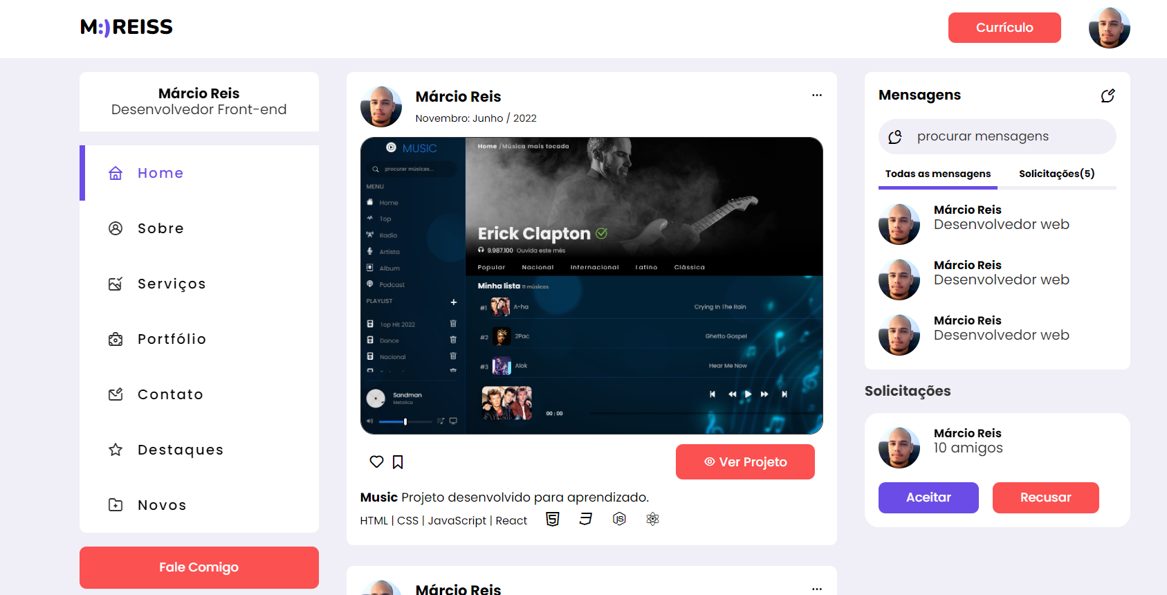GitHub - dev-marcioreis/my-space