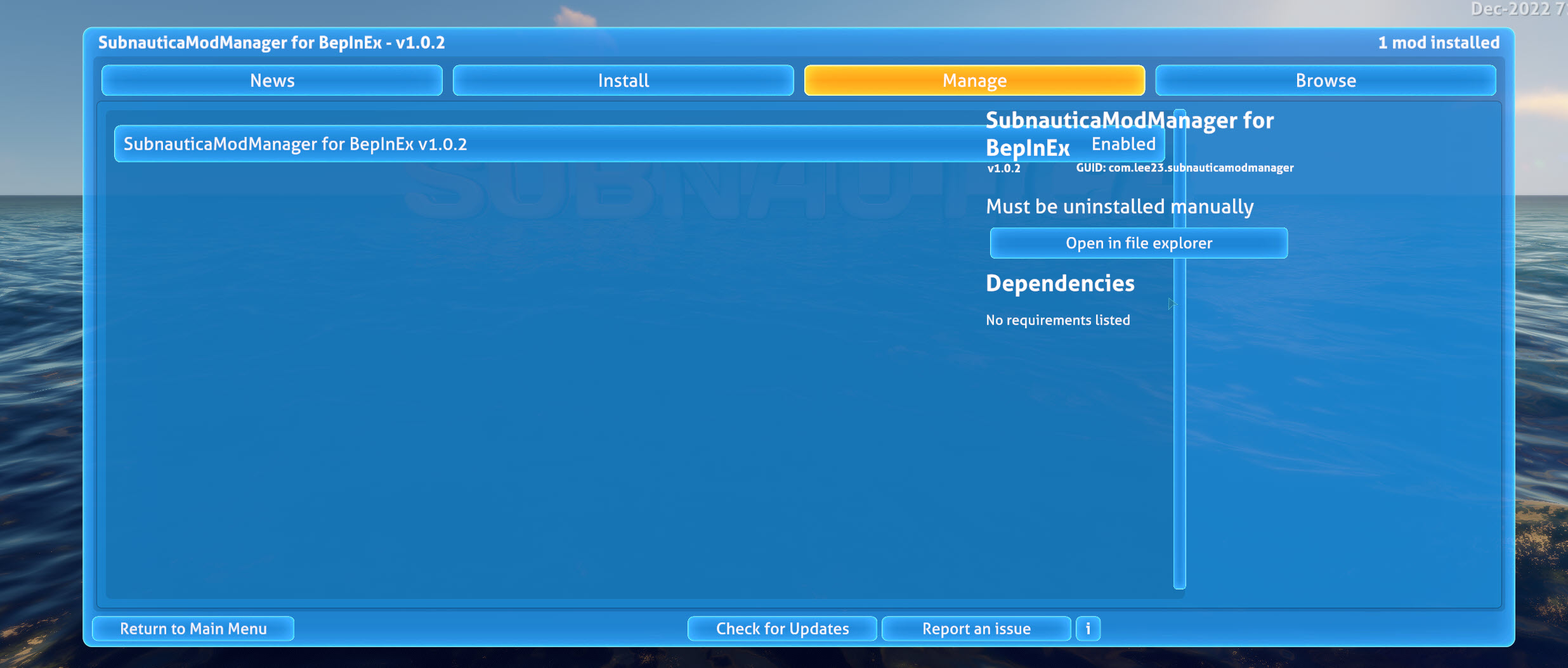 Modmanager UI scaling on 2560x1080 seem to be off · Issue #2 · LeeTwentyThree ...