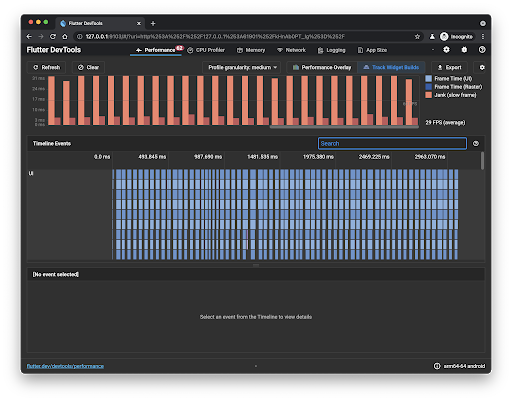 Colors in the performance page frame chart are confusing · Issue #3008 · flutter/devtools · GitHub