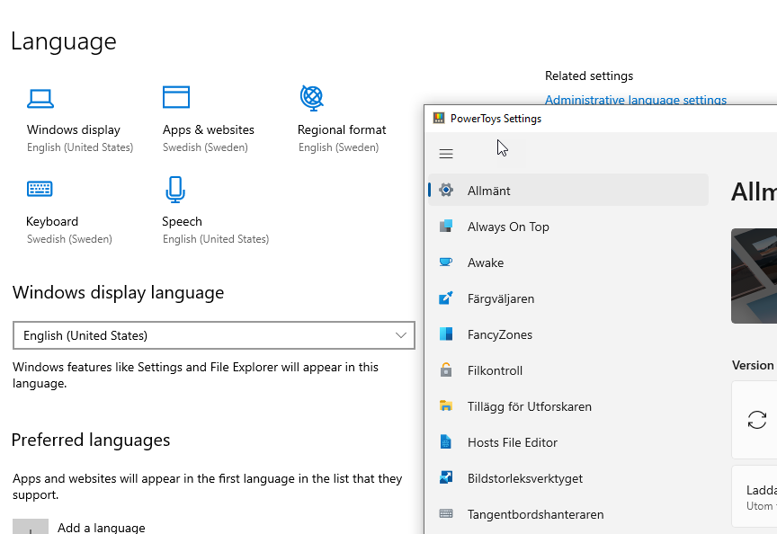 Choose Our Own Ui Language · Issue 7670 · Microsoftpowertoys · Github