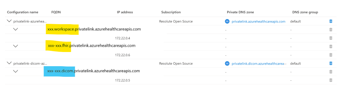 Incorrect DNS zone mapping for Azure Data Health Data Services · Issue #101905 · MicrosoftDocs ...