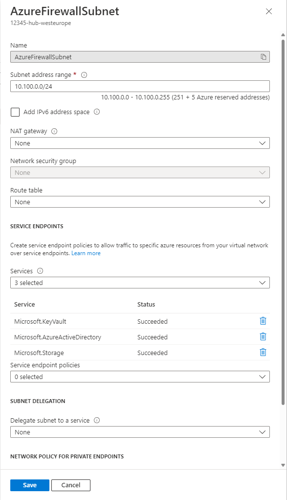 Unable to configure `service_endpoints` on `AzureFirewallSubnet` using `advanced` settings ...