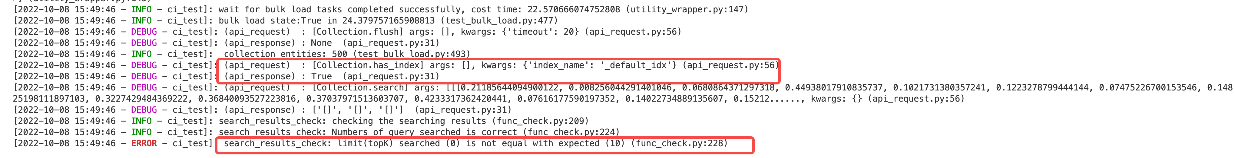 [Bug]: [bulk load]Search result is empty when searching after bulk loading finished and state is ...