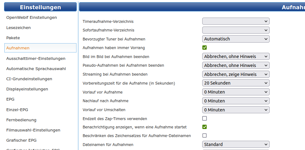 Settings Are Not Shown As They Are Set On The Box · Issue 1592 · E2openpluginse2openplugin 