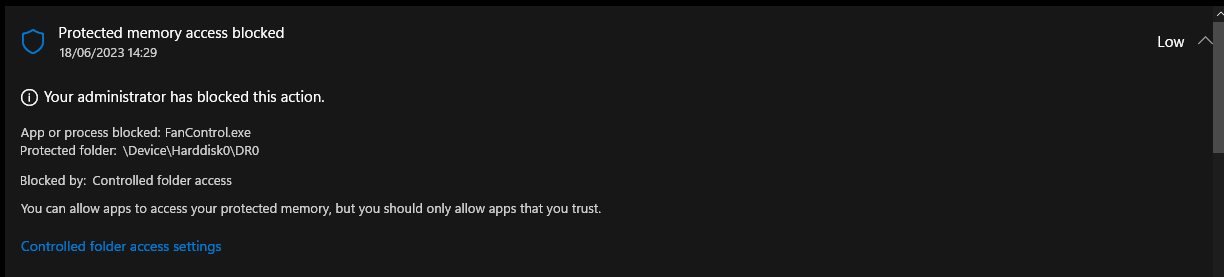 Windows defender - issue · Issue #1839 · Rem0o/FanControl.Releases · GitHub