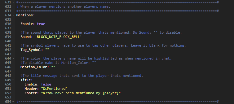 [Bug Report]: Mention Chat Color not functioning · Issue #36 · Crazy-Crew/ChatManager · GitHub