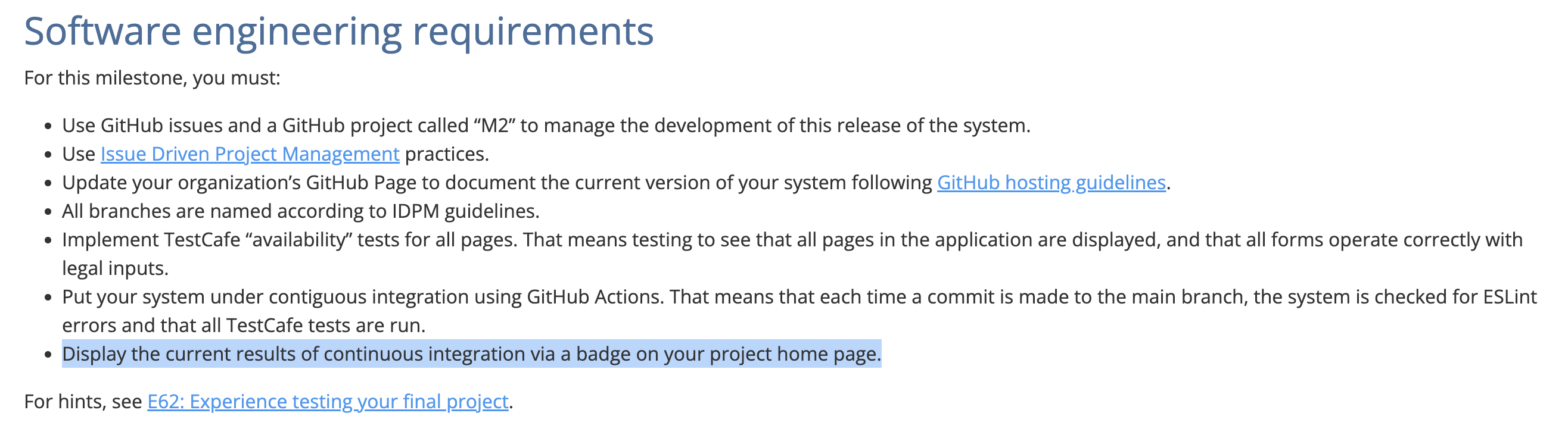 Provide a badge of our CI status in our github.io site · Issue #4 · rio-connect/rio-connect ...