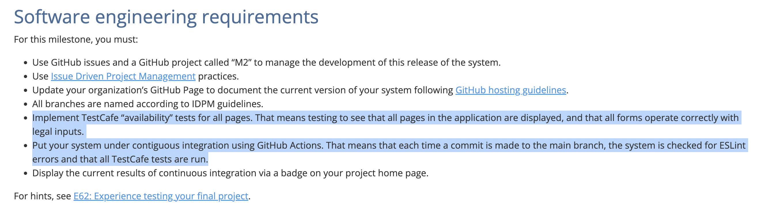 Update The Github Action Workflow Definition To Run Testcafe · Issue 1587