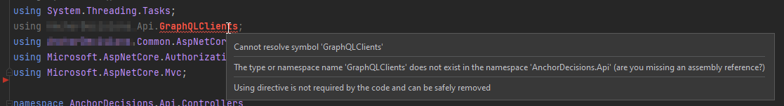StrawberryShake: References from generated code are not found in other project ? · Issue #3401 ...