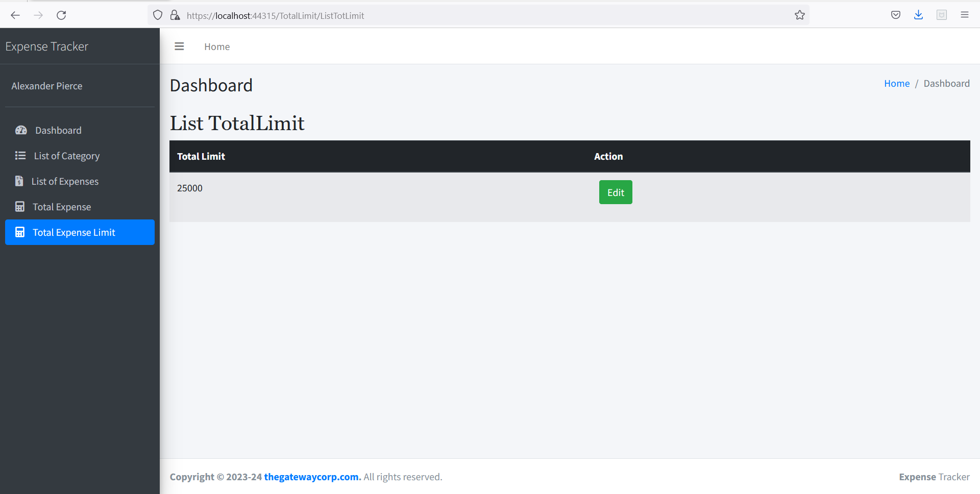 Github Mansijogiexpensetracker `expense Tracker` Is A Web Application Helps Users To Track 