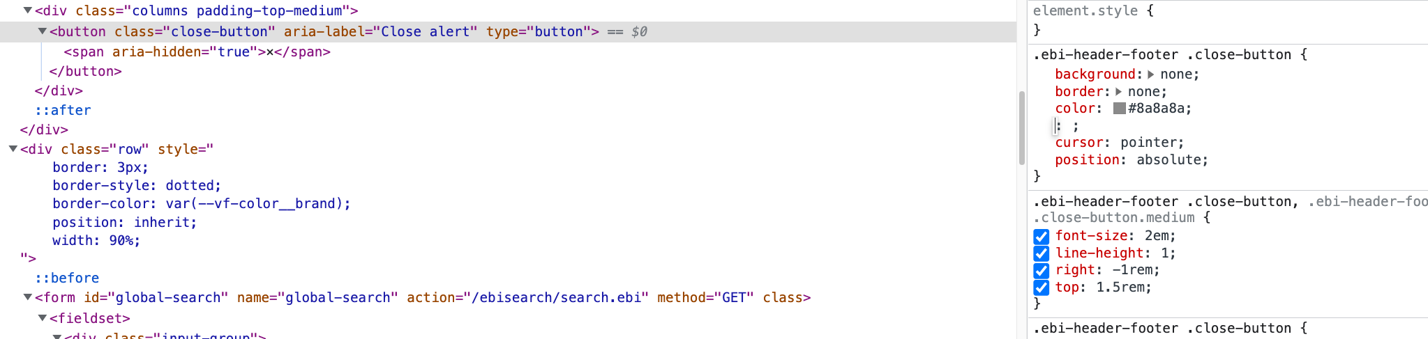 Update EBI header component · Issue #1797 · visual-framework/vf-core · GitHub