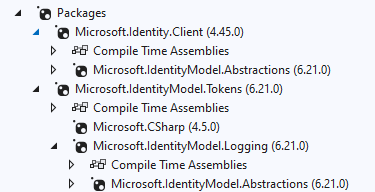 System.IO.FileNotFoundException: Could not load file or assembly 'Microsoft.IdentityModel ...