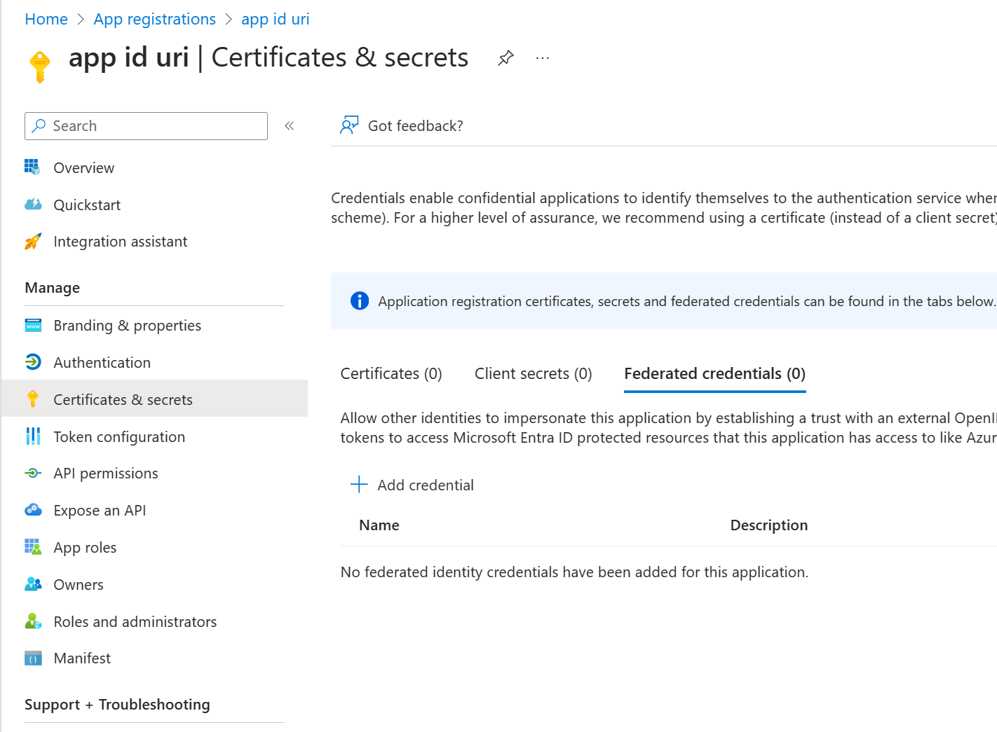 [Feature Request] Is MSAL.Net compatible with workload identity federation credential? · Issue ...