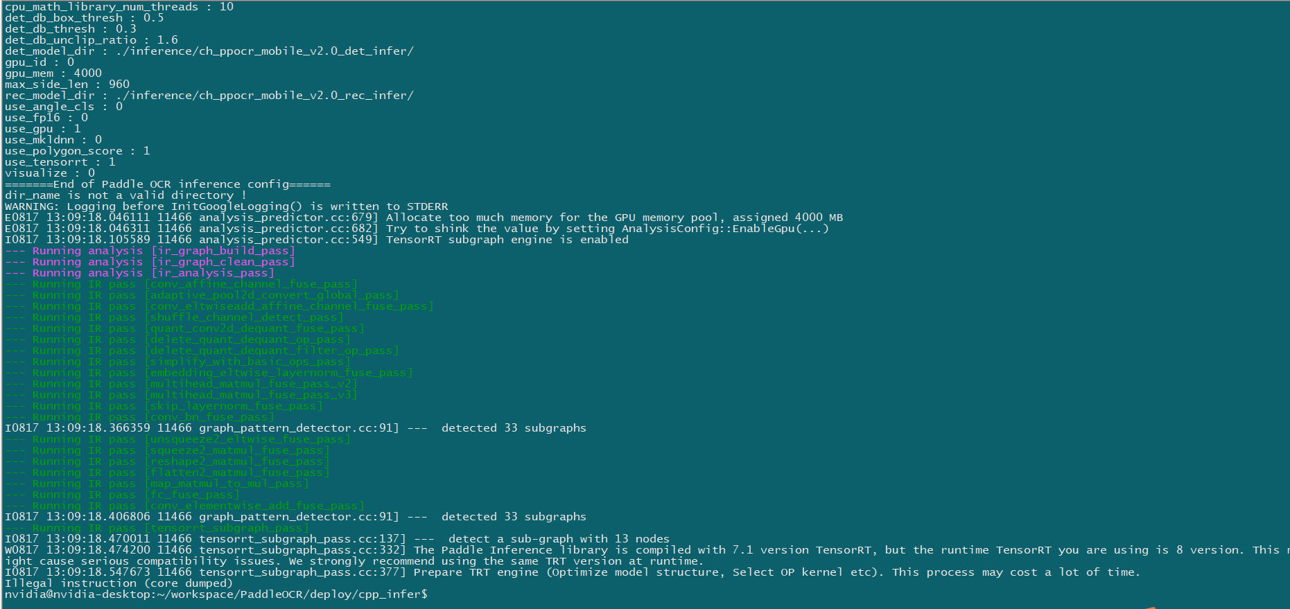 Nvidia Jetson Nano下载官方预测库运行报错 · Issue 3674 · Paddlepaddlepaddleocr · Github