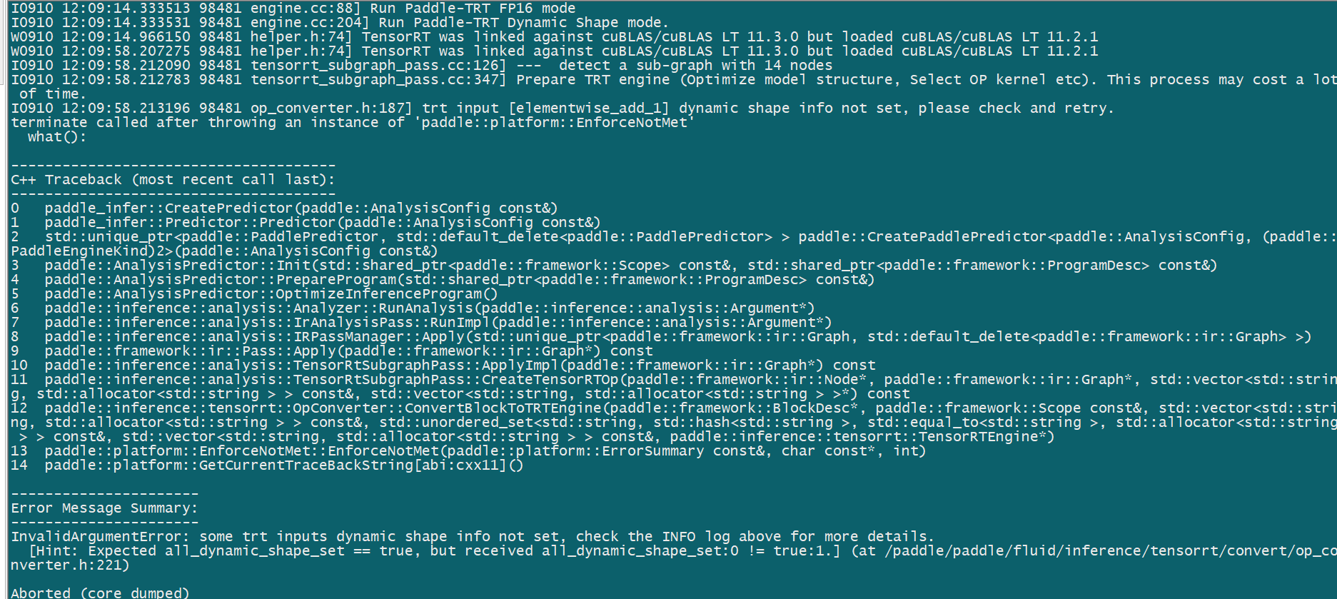 PP-OCRv2模型推理报错 · Issue #4007 · PaddlePaddle/PaddleOCR · GitHub