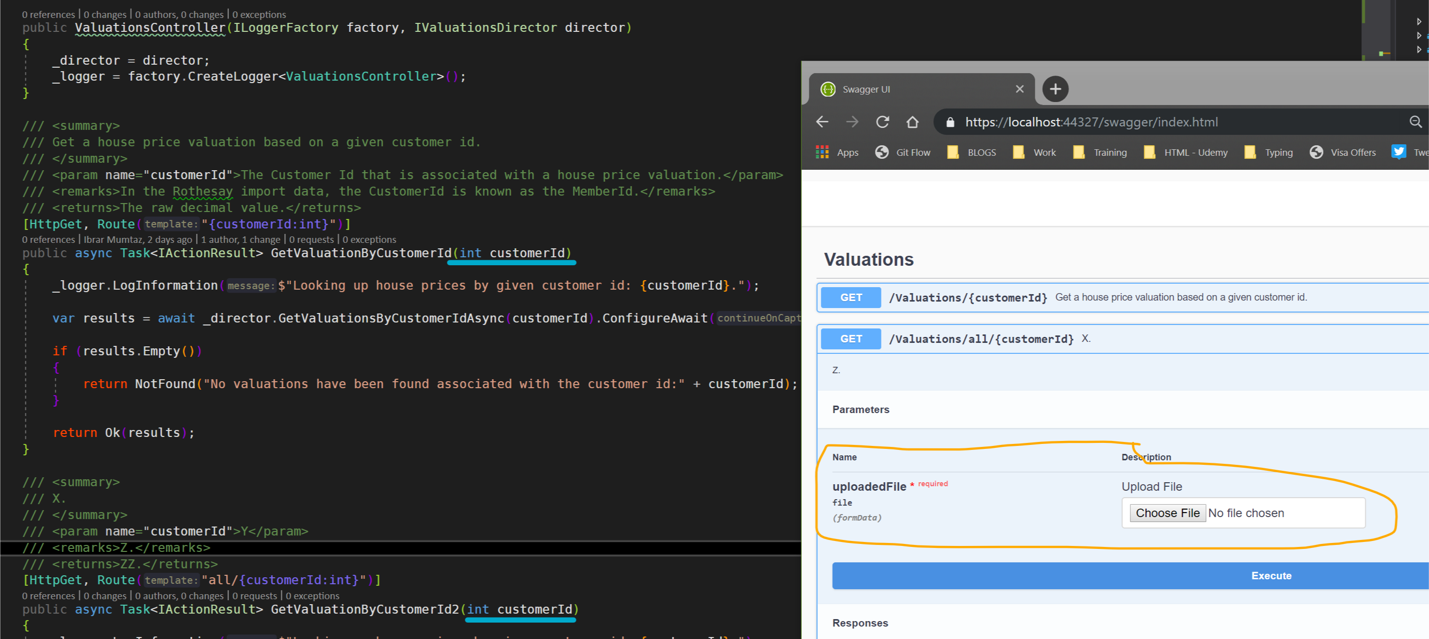 Swagger Getting Confused with IFormFile Parameter when not even used? · Issue #1198 ...