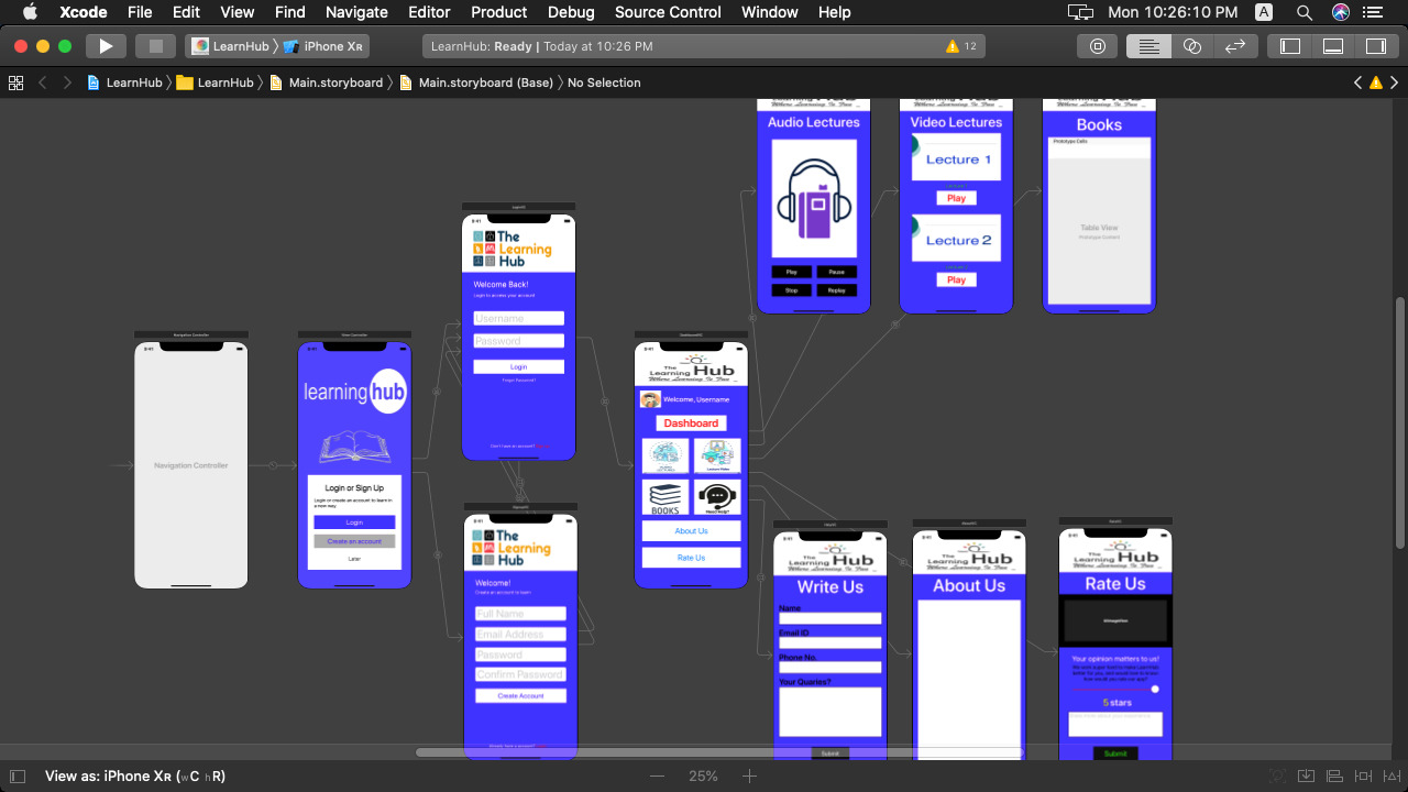 GitHub - Gaurav11001001/LearnHub: Learning app interface for iOS