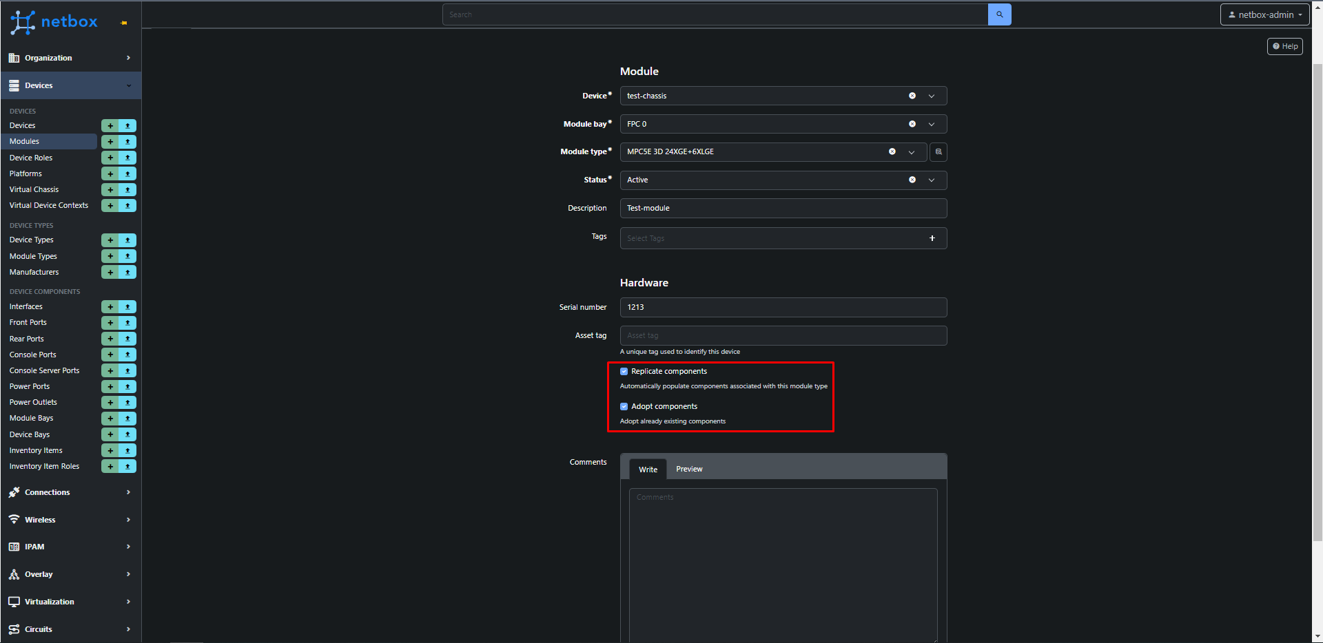 Inactive Replicate Components And Adopt Components Fields After Installing The Module In The 