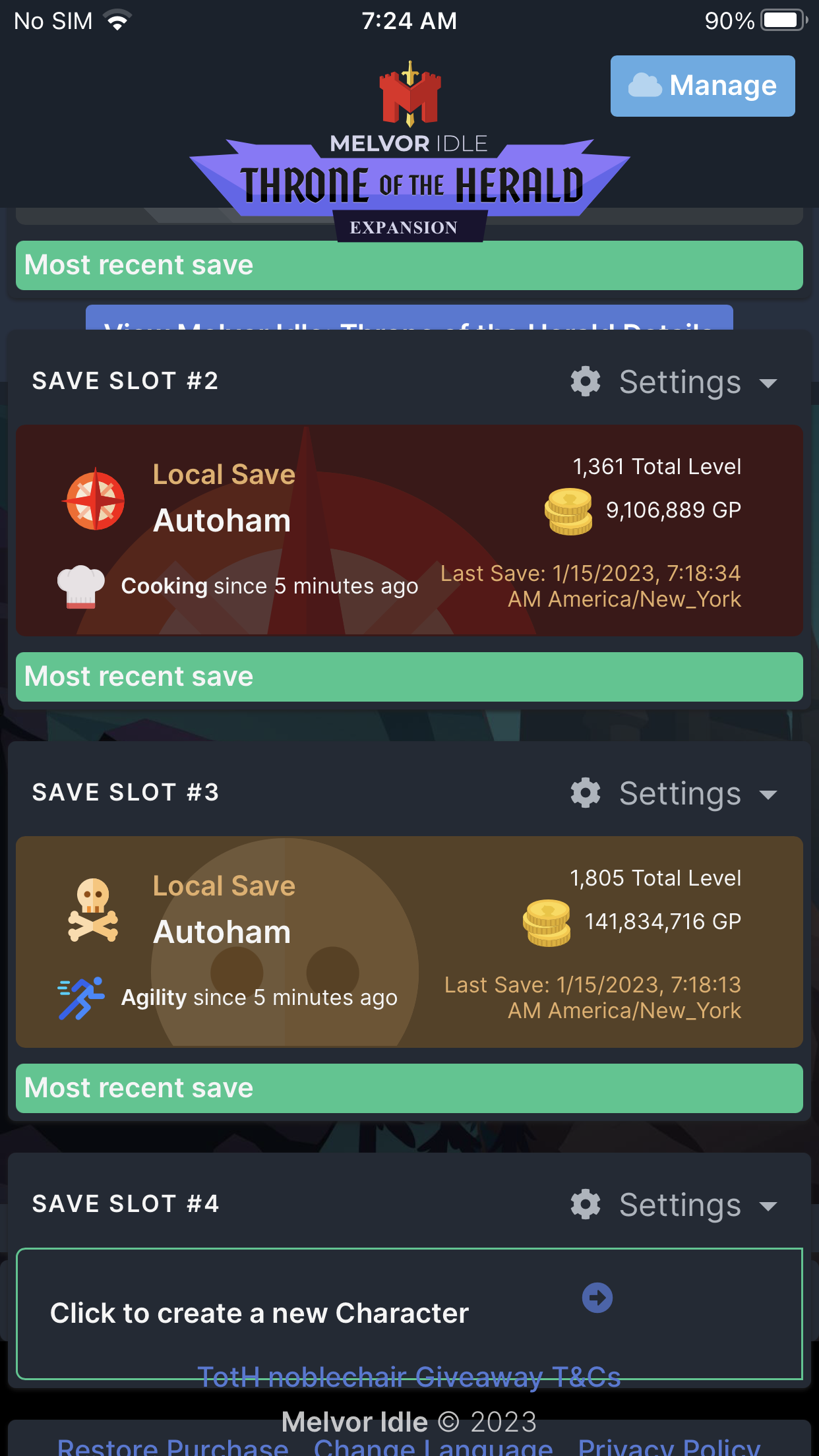 [bug] Can T Choose First Save File On Main Screen · Issue 3159 · Melvoridle Melvoridle Github