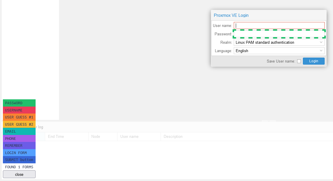 Proxmox; username is not filled in · Issue #187 · marius-wieschollek/passwords-webextension · GitHub