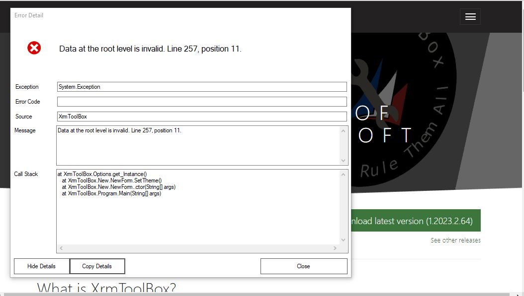 [BUG] Version 1.2023.2.64 Data at the root level is invalid Line 257, position 11 · Issue #1234 ...